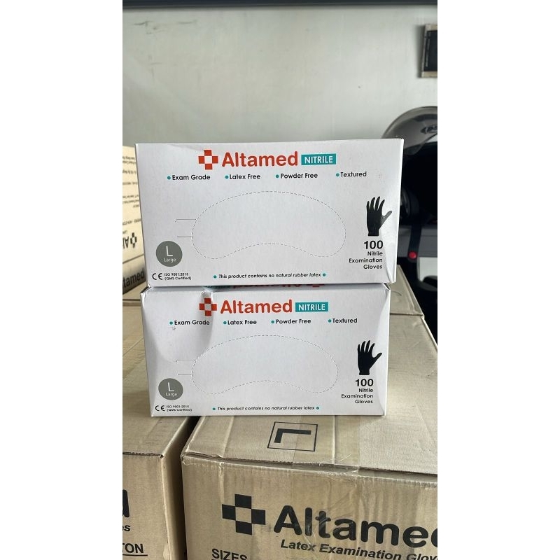 Jual Sarung Tangan Nitrile HITAM ALTAMED M | Shopee Indonesia