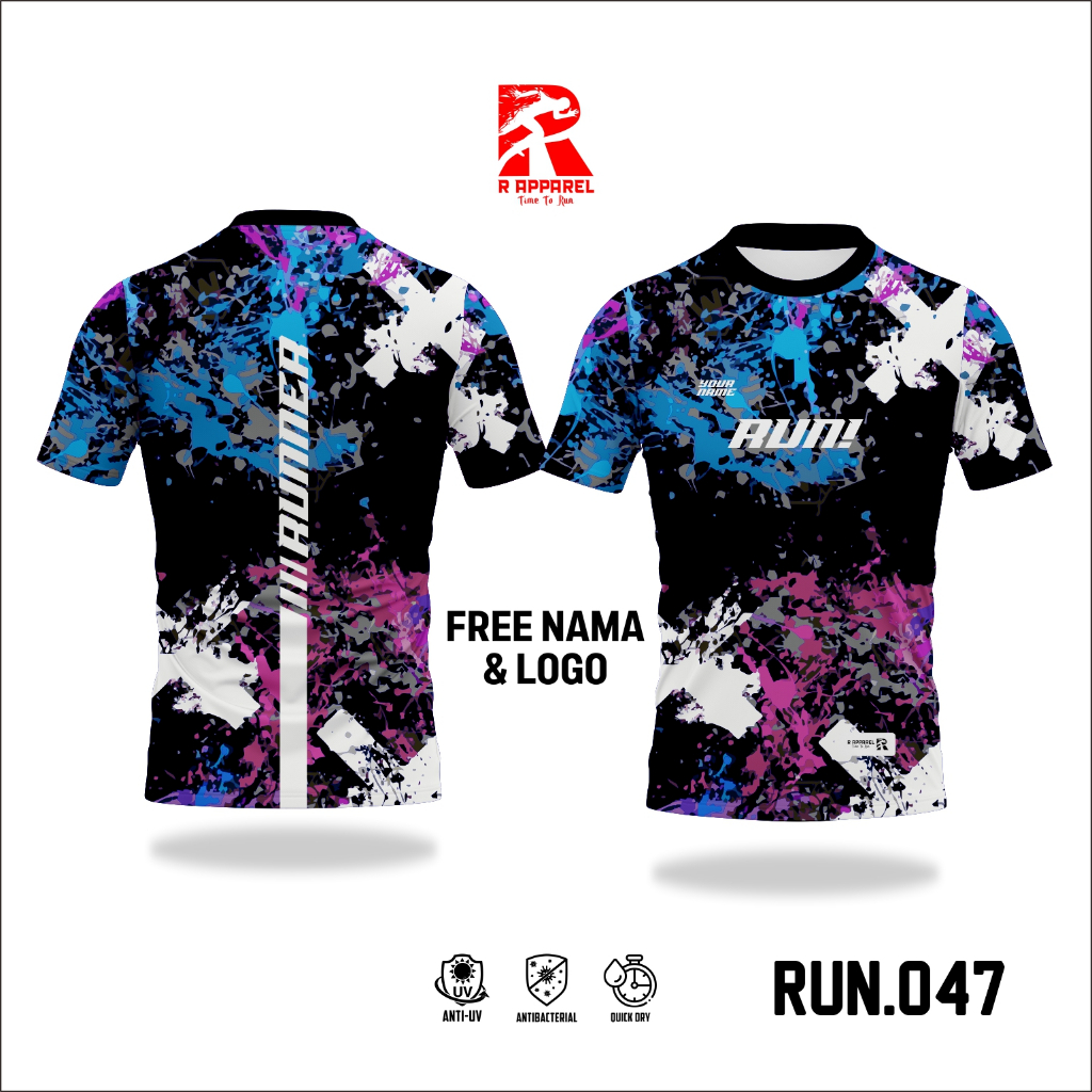 Jual Baju Kaos Olahraga Lari | Jersey Running Quick Dry Fit ...