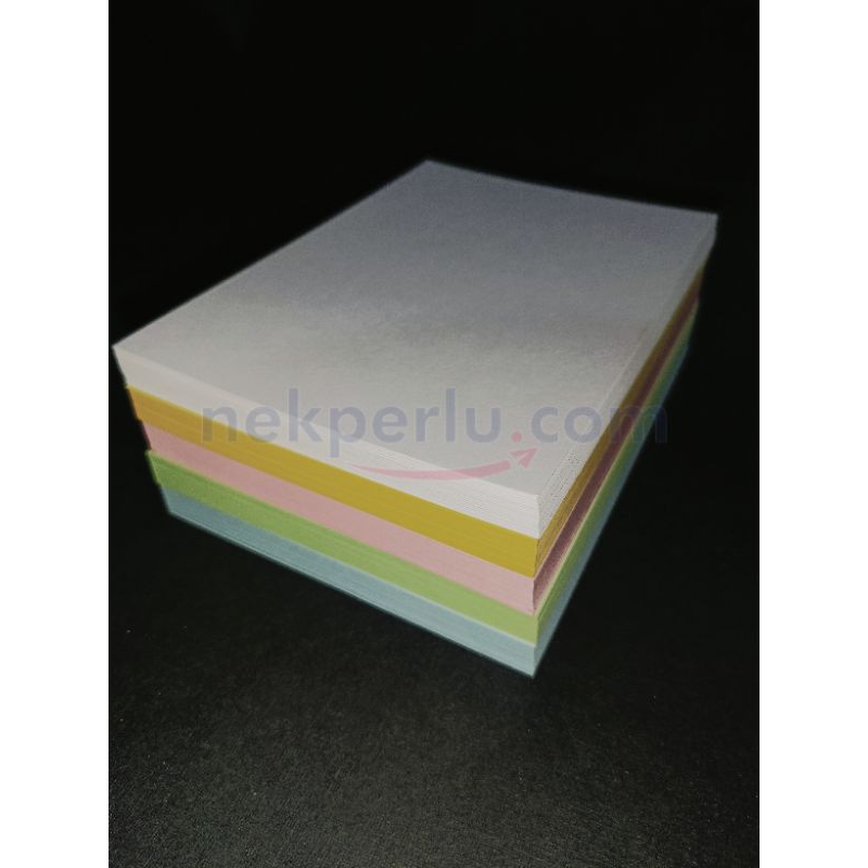 Jual KERTAS HVS A6 70GR WARNA MIX 10,5 CM X 14,8 CM PRINT RESI ONLINE ...