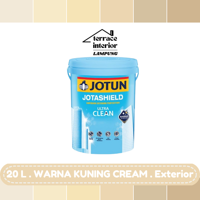 Jual Cat Tembok Jotashield Ultra Clean Jotun warna Kuning-Cream 20 L ...