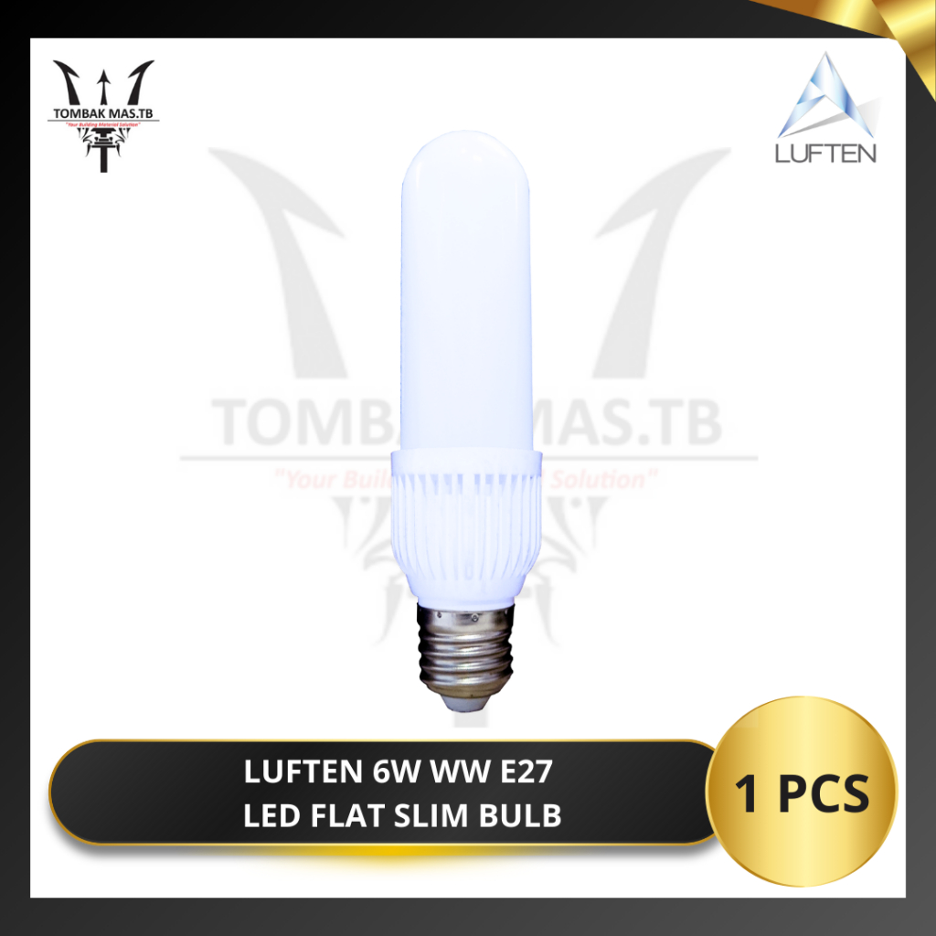 Jual Bohlam Lampu LED Slim Bulb Luften 6 Watt - Putih (1pcs) | Shopee ...