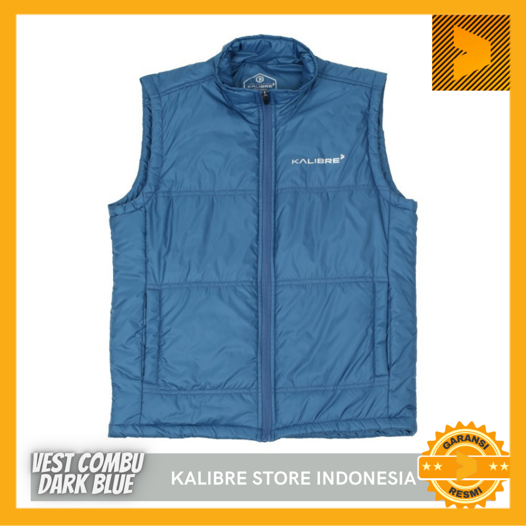 Jual Kalibre Jaket Vest Dark Blue 970484 | Shopee Indonesia