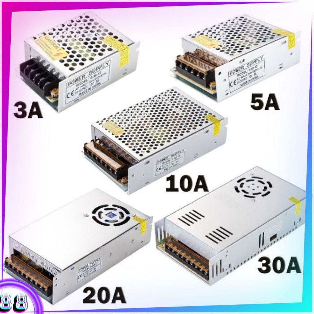 Jual Power supply adaptor switching trafo LED strip 12V 3A 5A 10A 15A ...