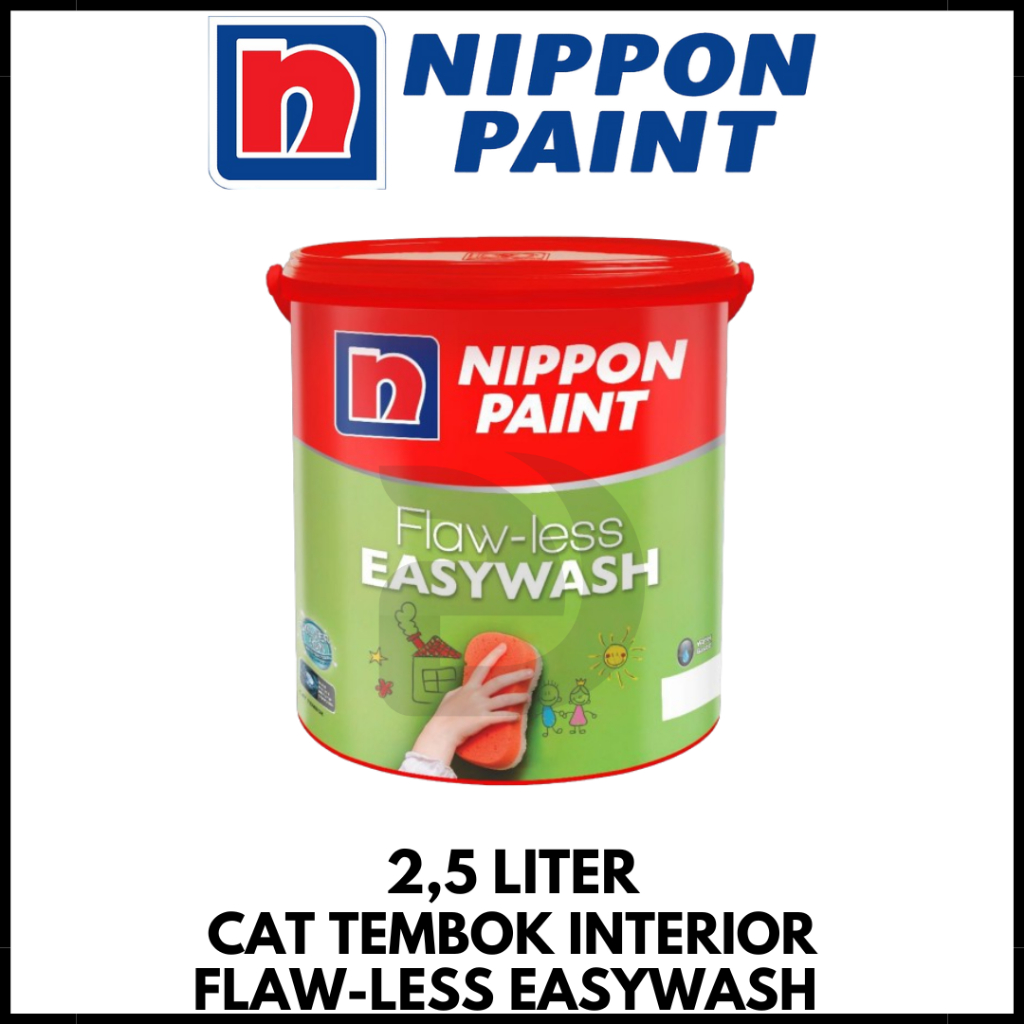 Jual Cat Tembok Interior Nippon Flawless Easywash 1001 Brilliant White ...