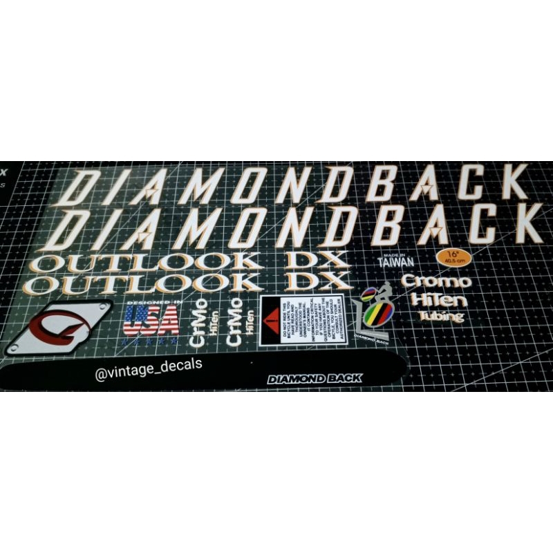 Jual sticker decals replacement Diamondback outlook | Shopee Indonesia