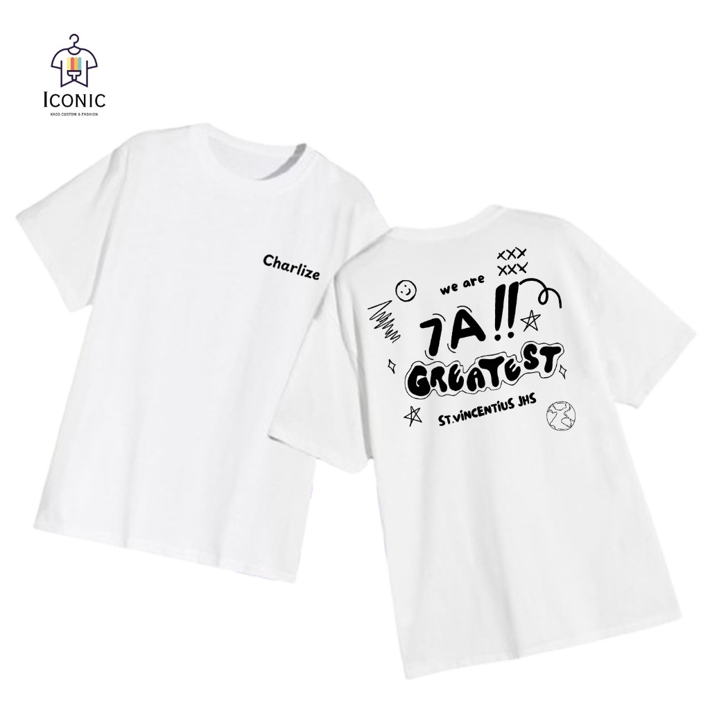 Jual [KAOS CUSTOM] BAJU KAOS KELAS CUSTOM BISA GANTI NAMA & TULISAN | Shopee Indonesia