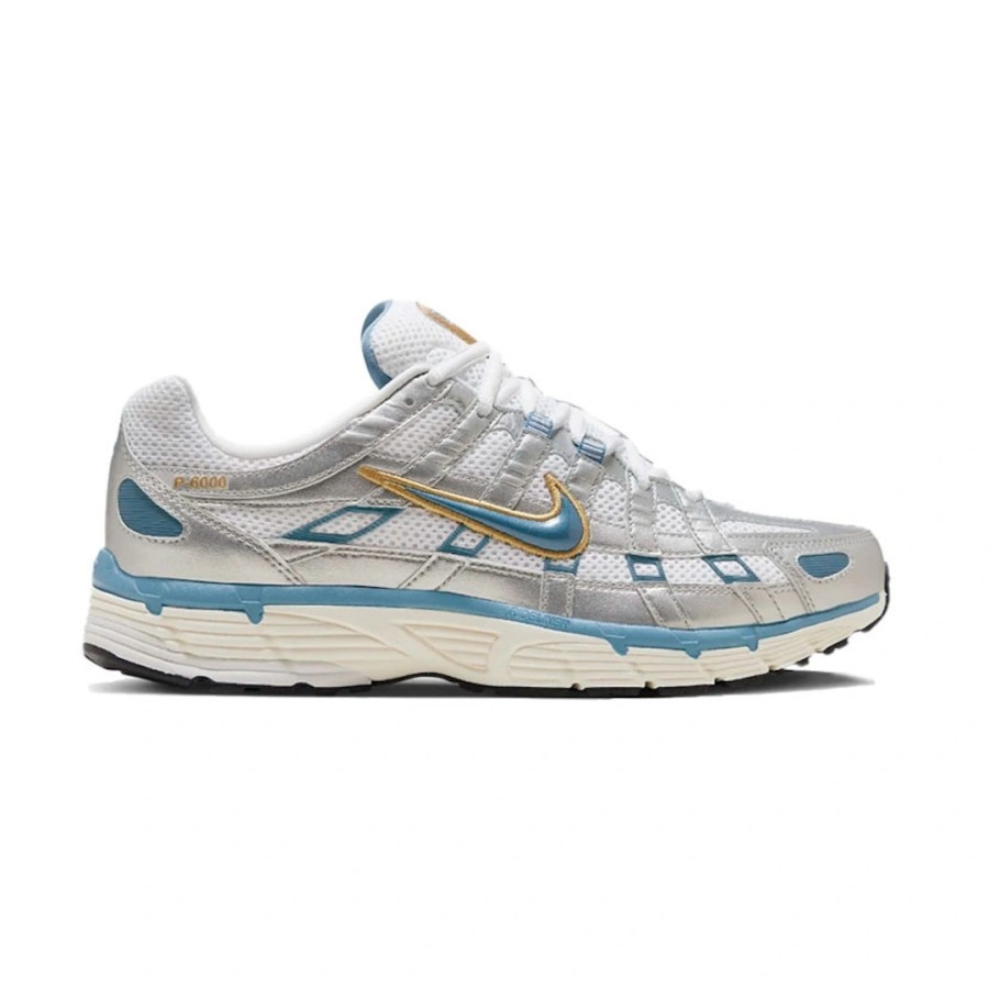 Jual NIKE P-6000 Metallic Silver Aegean Storm Blue P6000 ORIGINAL RESMI ...