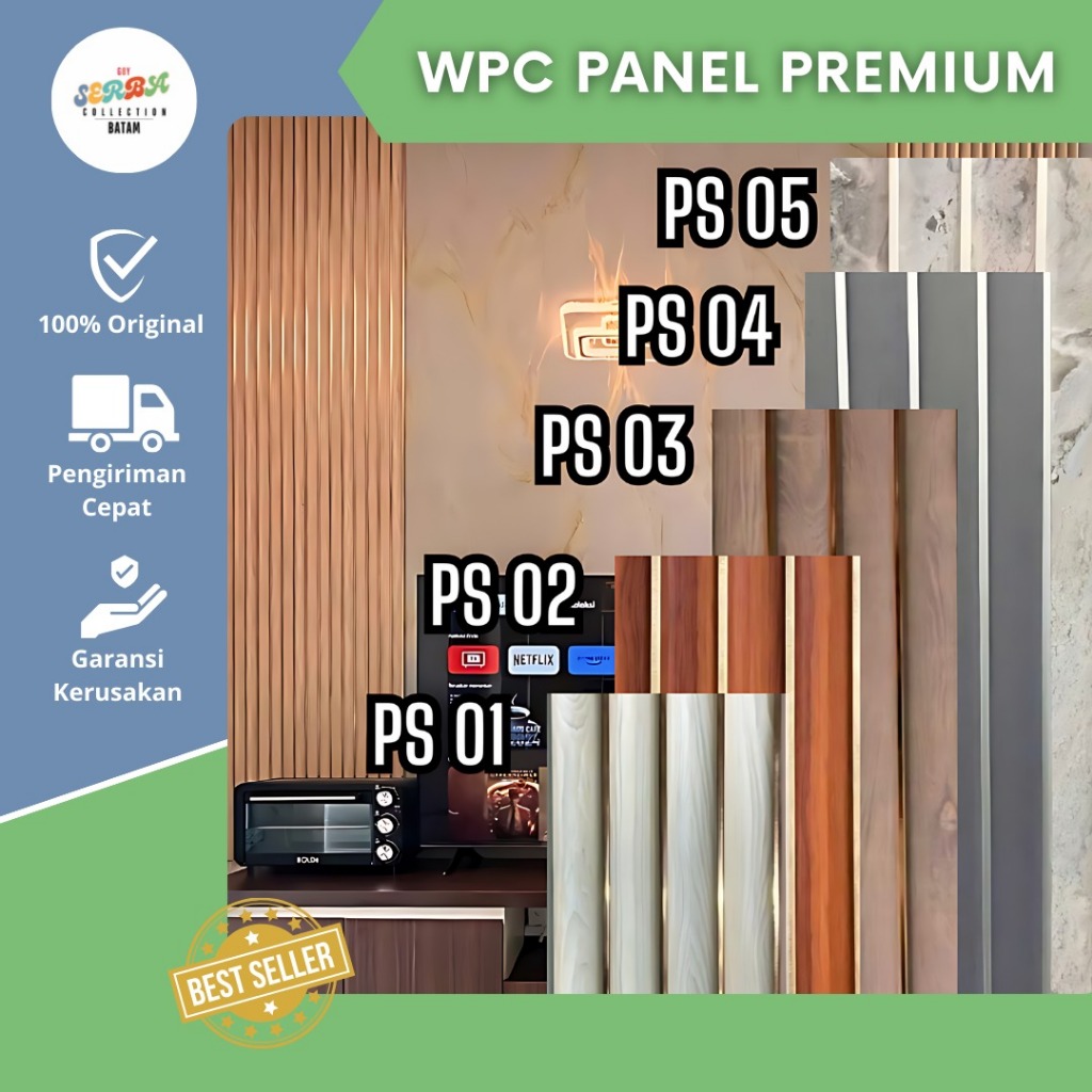 Jual WPC PANEL (PREMIUM) Panjang 3 Meter dan 1 Meter / Wpc Panel Tipe ...