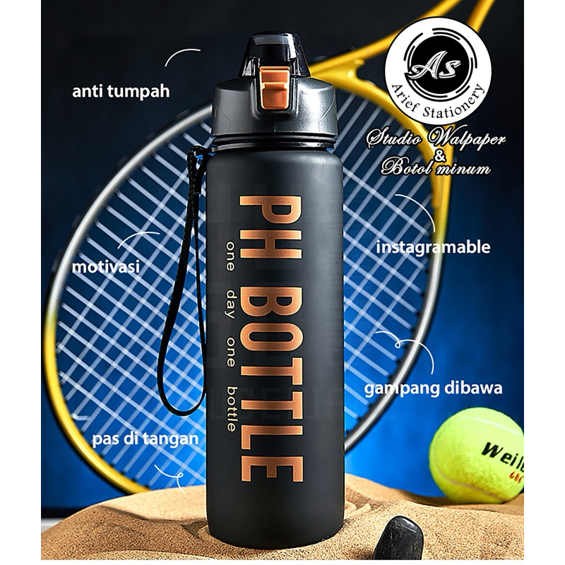 Jual Botol Minum Sport Tempat Minum Motivasi Botol Penanda Gradient ...