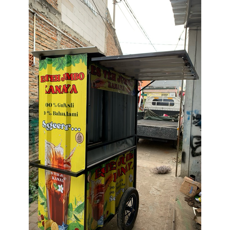 Jual gerobak es teh solo , es teh solo gerobak, booth teh | Shopee ...