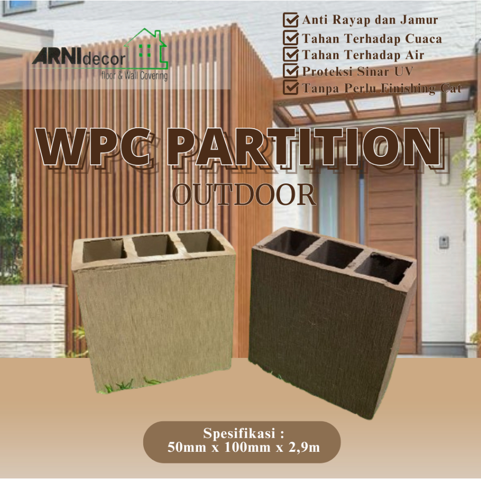 Jual WPC Hollow Partition / Holo Partisi / Kisi-Kisi Indoor Outdoor ...