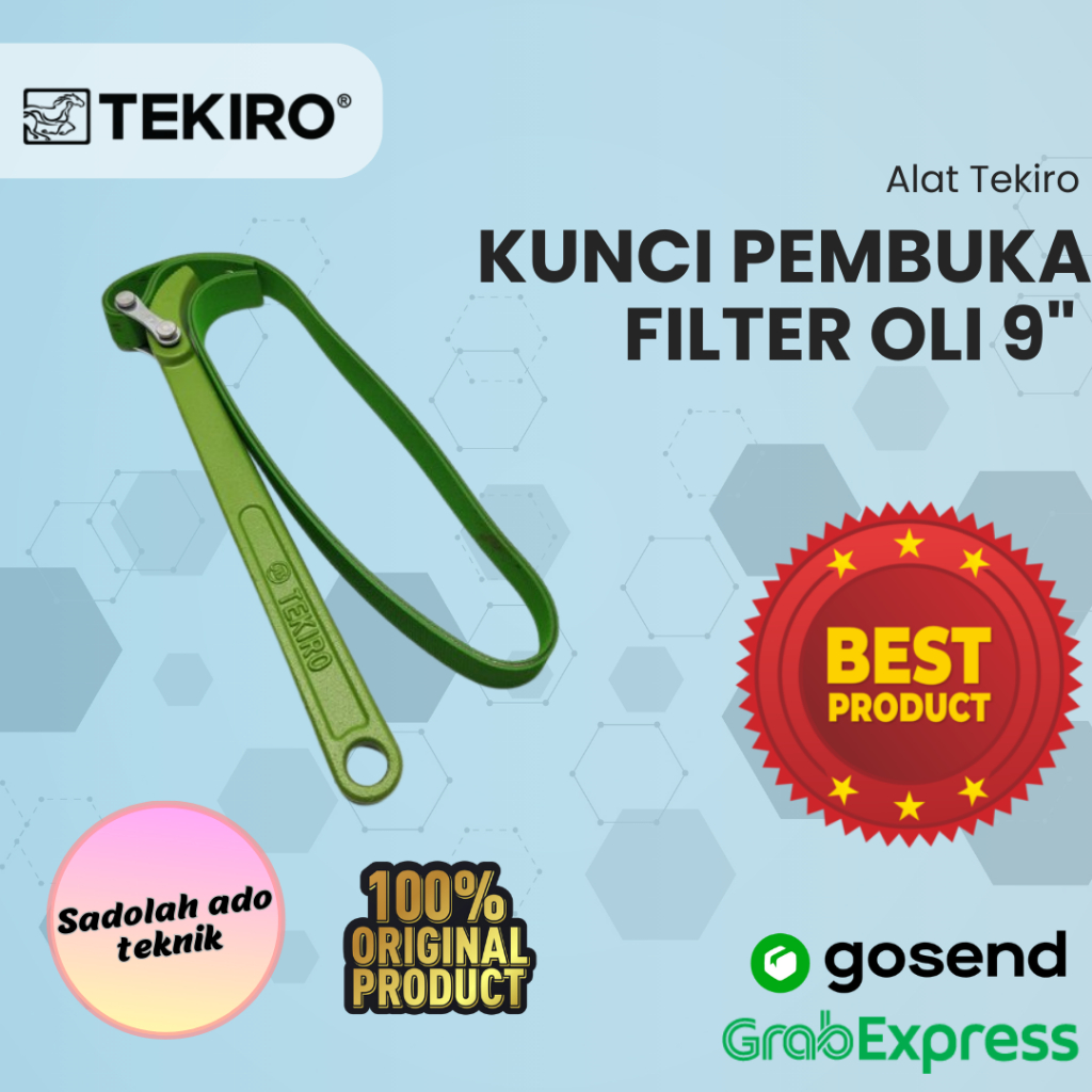 Jual Kunci Pembuka Filter Oli Tekiro / Oil Filter Wrench 9 Inch Tekiro ...