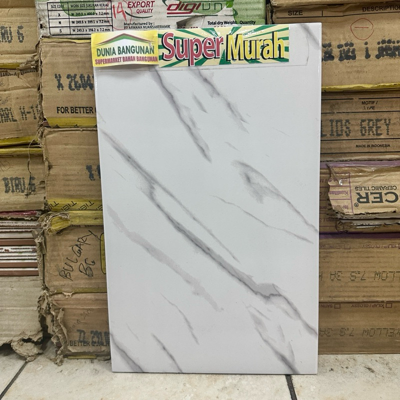 Jual Keramik 25x40 Dinding Kaisar Siera Abu Keramik Glossy / Keramik Dinding Kamar Mandi ...