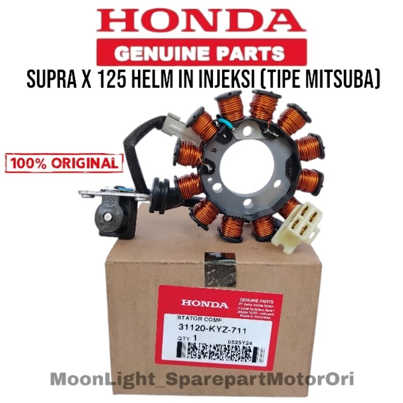 Jual SPUL SPULL ASSY STATOR COMP SUPRA X 125 HELM IN FI INJEKSI ORIGINAL ASLI HONDA AHM 31120 ...