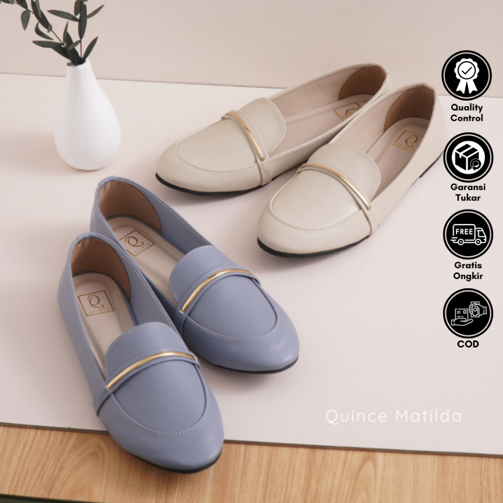 Jual QUINCE Matilda Flat Shoes Wanita | Shopee Indonesia