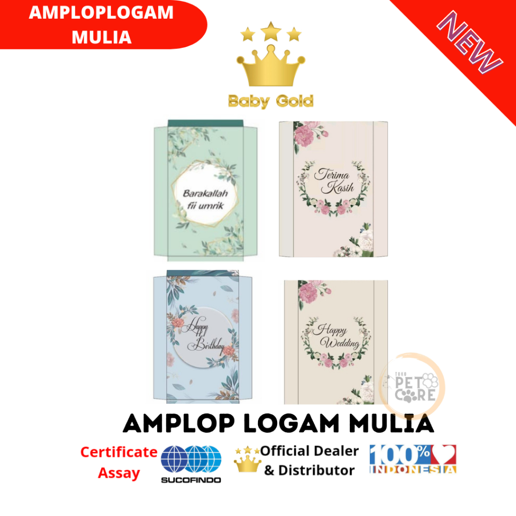 Jual AMPLOP LOGAM MULIA GIFT SERIES | Shopee Indonesia