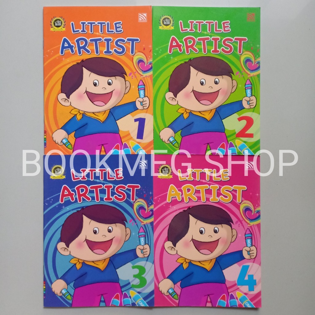 Jual BUKU LITTLE ARTIST 1 - 4 (COLOURING BOOK) | Shopee Indonesia