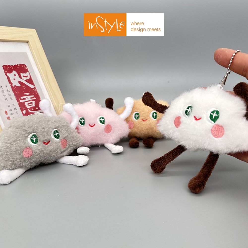 Jual Gantungan Kunci Boneka Keychain mainan Cute Awan(K1-KEY03 ...