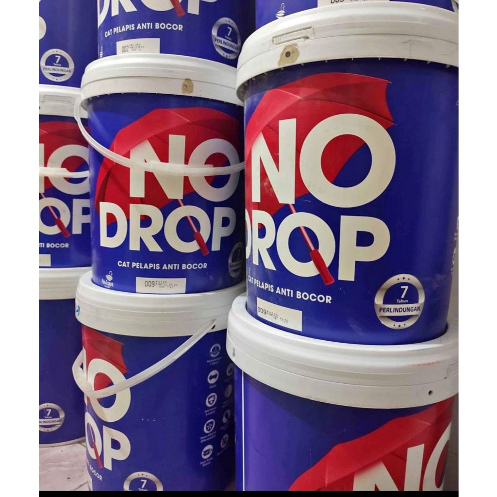 Jual NO DROP 20kg | Cat Pelapis Anti Bocor No Drop pail 20 kg waterproofing | Shopee Indonesia