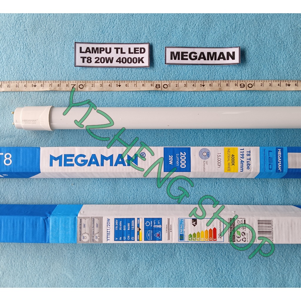 Jual LAMPU TL LED T8 20W 120CM 4000K MEGAMAN | Shopee Indonesia
