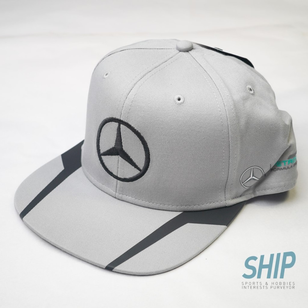 Jual Topi Mercedes F1 HAMILTON 2016 GREY flatbrim FB new baru flat brim ...