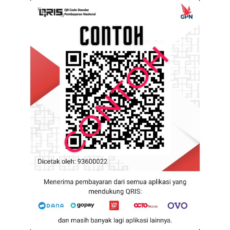 Jual Cetak Sticker HVS Barcode Qris Dll Ukuran A6 | Shopee Indonesia