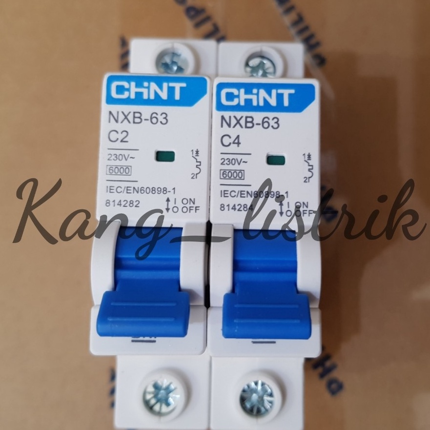 Jual KI3 MCB CHINT NXB63 1PHASE MCB 1PHASE Chint 2A 4A | Shopee Indonesia