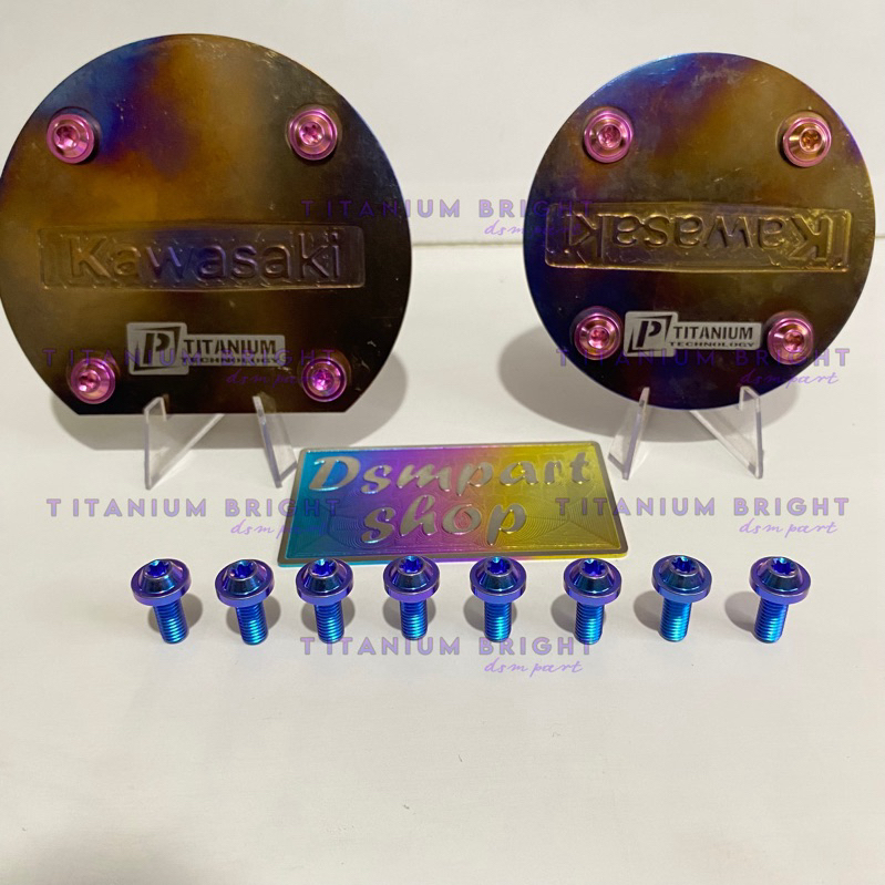 Jual Baut Titanium Cover Bak Mesin Ninja R SS RR OLD NEW ZX150 Original Titanium GR5 ( Harga 8 ...