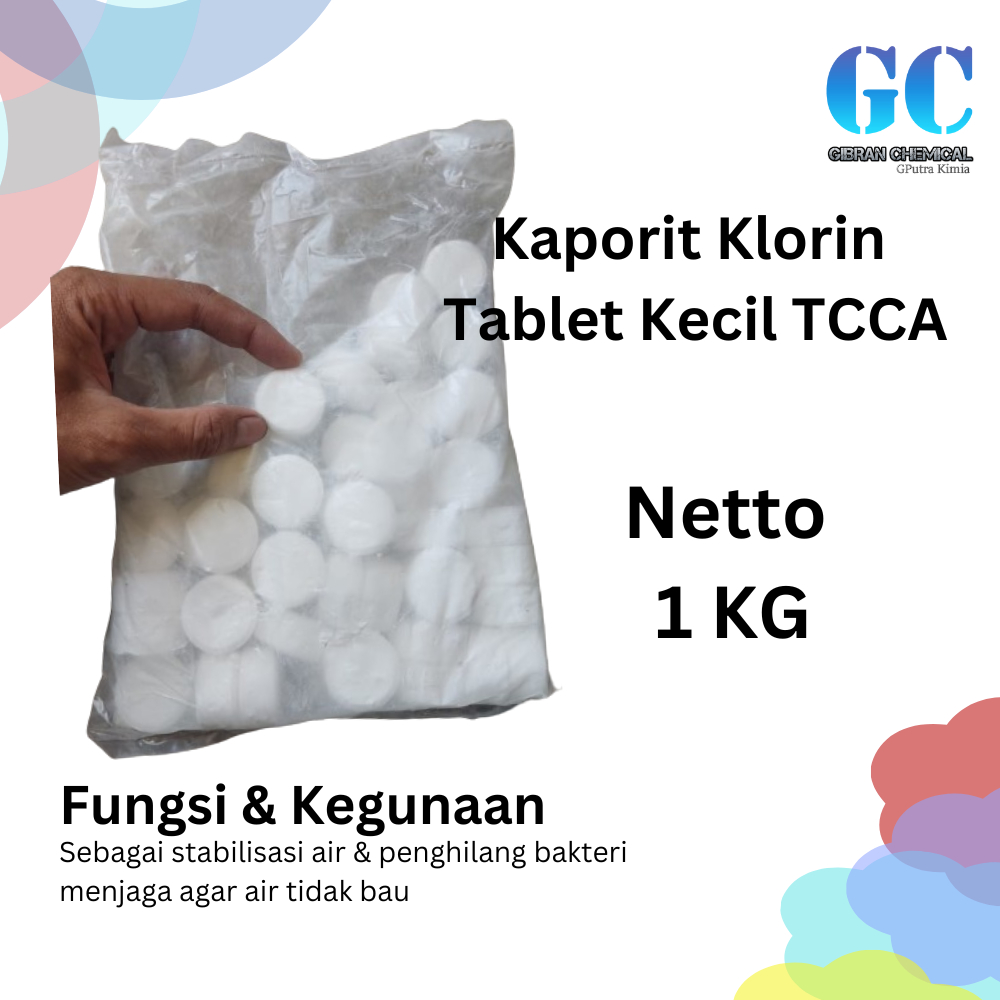 Jual KAPORIT TABLET / KLORIN TABLET KECIL TCCA 1 kg | Shopee Indonesia