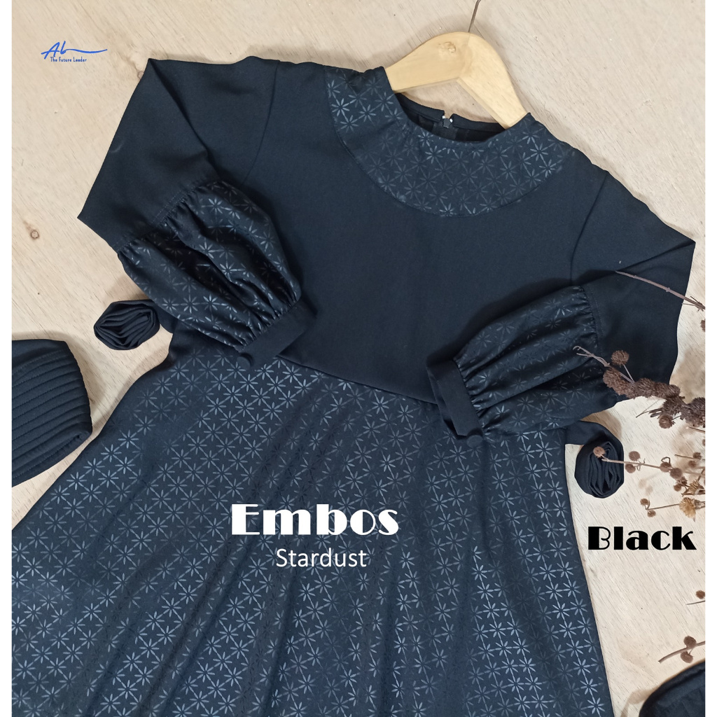 Jual NEW ARRIVAL Gamis Anak Muslimah Syar'i AL by Syafira Kids Emboss ...