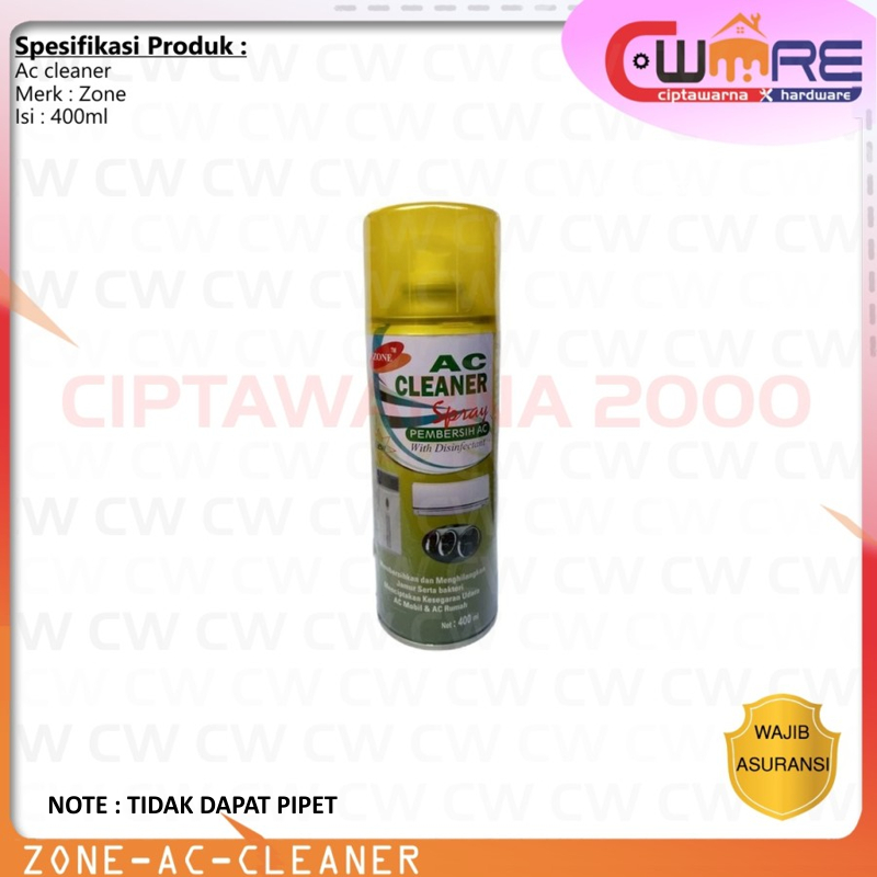 Jual AC Cleaner Pembersih AC Mobil & Ruangan Zone 400 Ml - GST | Shopee ...