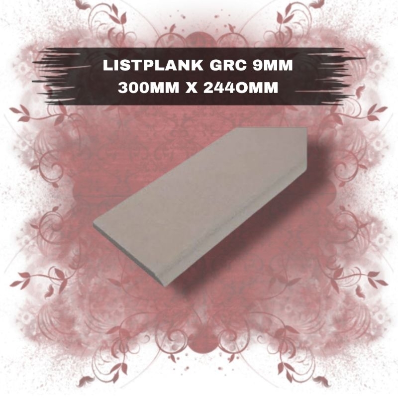Jual Listplank GRC Polos 9mm 300mm x 2440mm | Shopee Indonesia