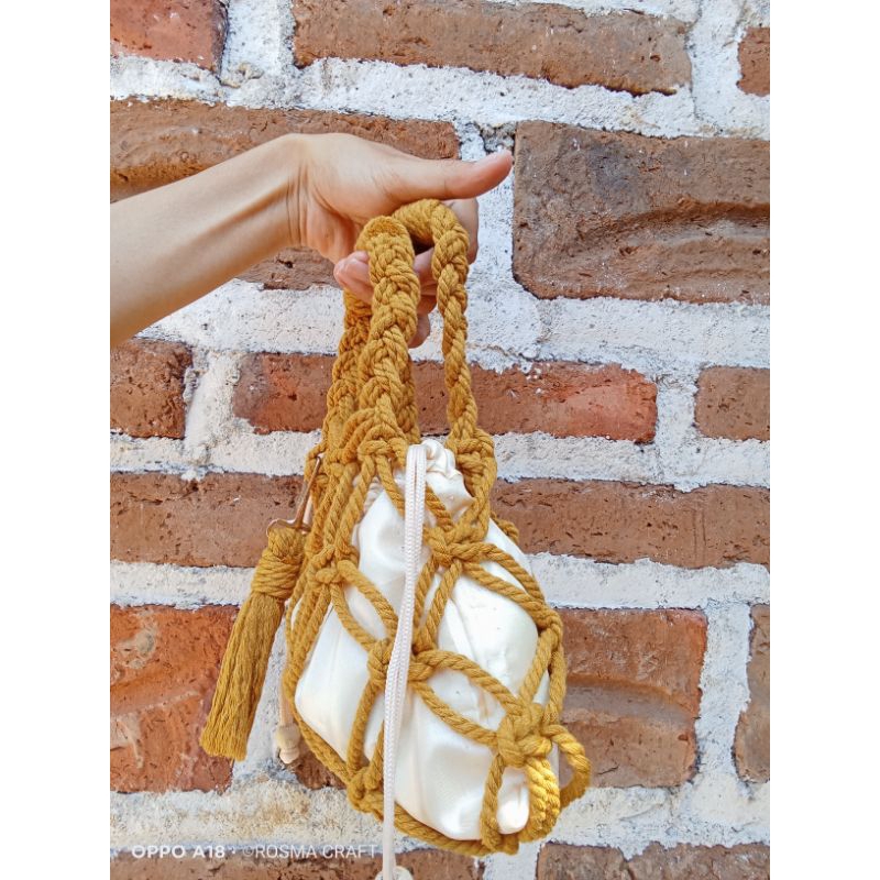 Jual pre-order net bag macrame/tas macrame/tas lucu/tas keren/tas ...