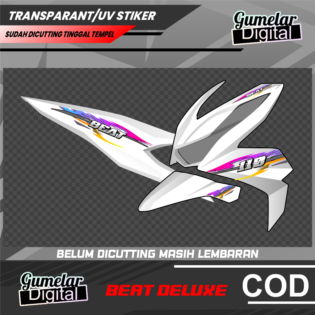 Jual STRIPING BENING TRANSPARAN HONDA BEAT CBS DELUXE BEAT STREET 2020 ...