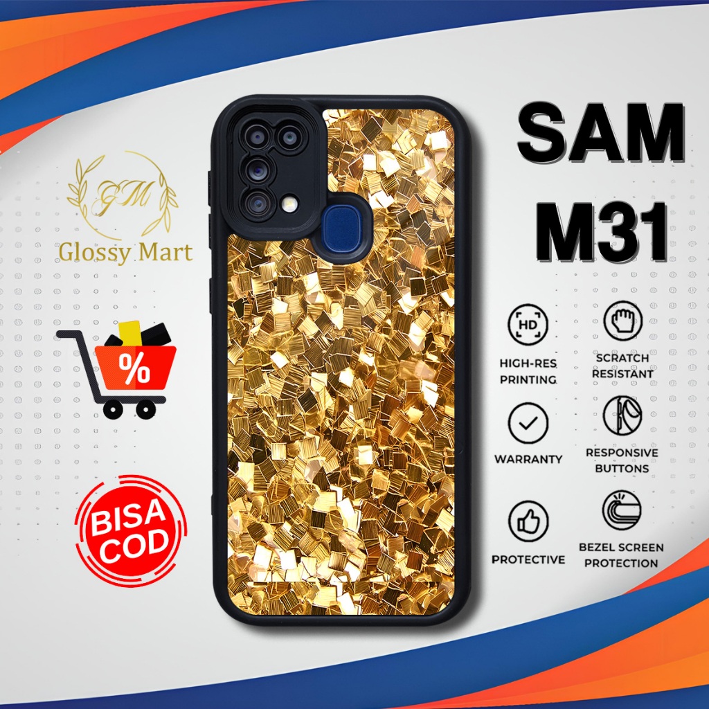 Jual Case Samsung M31 Terbaru Emas Casing M31 Softcase Hardcase Glossy ...