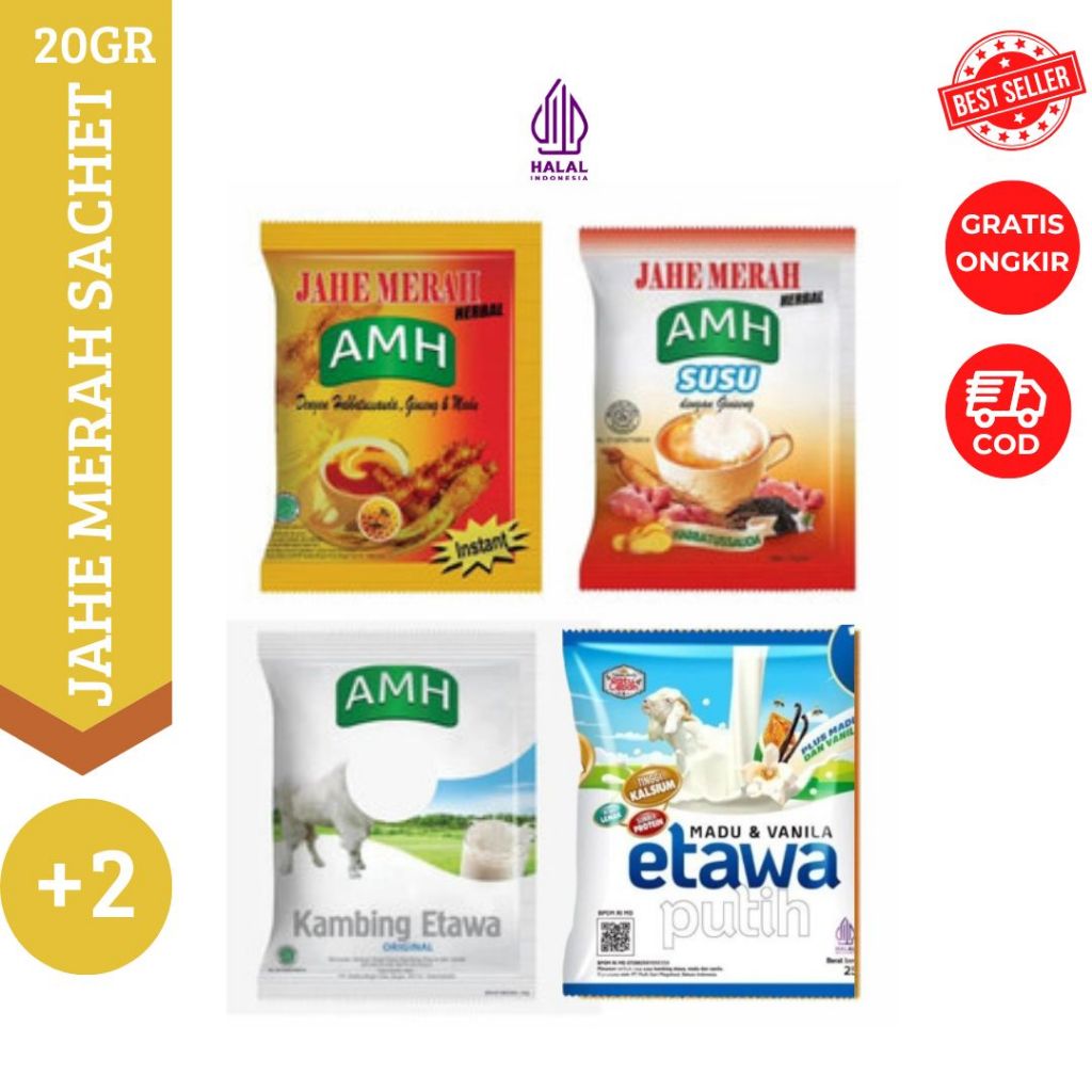 Jual PROMO!!! Jahe merah SUPER AMH BPOM Iklan Sule Original /RENCENG ...