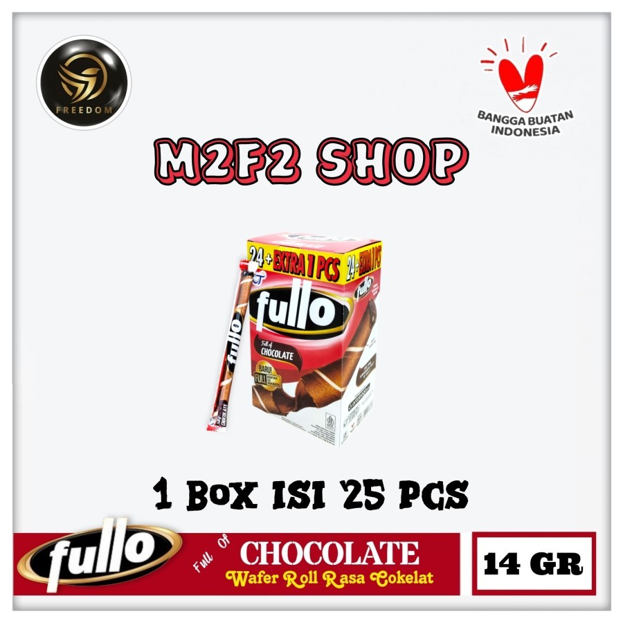 Jual Fullo Stick Roll Full Of Chocolate | Wafer Stik Krim Rasa Cokelat ...