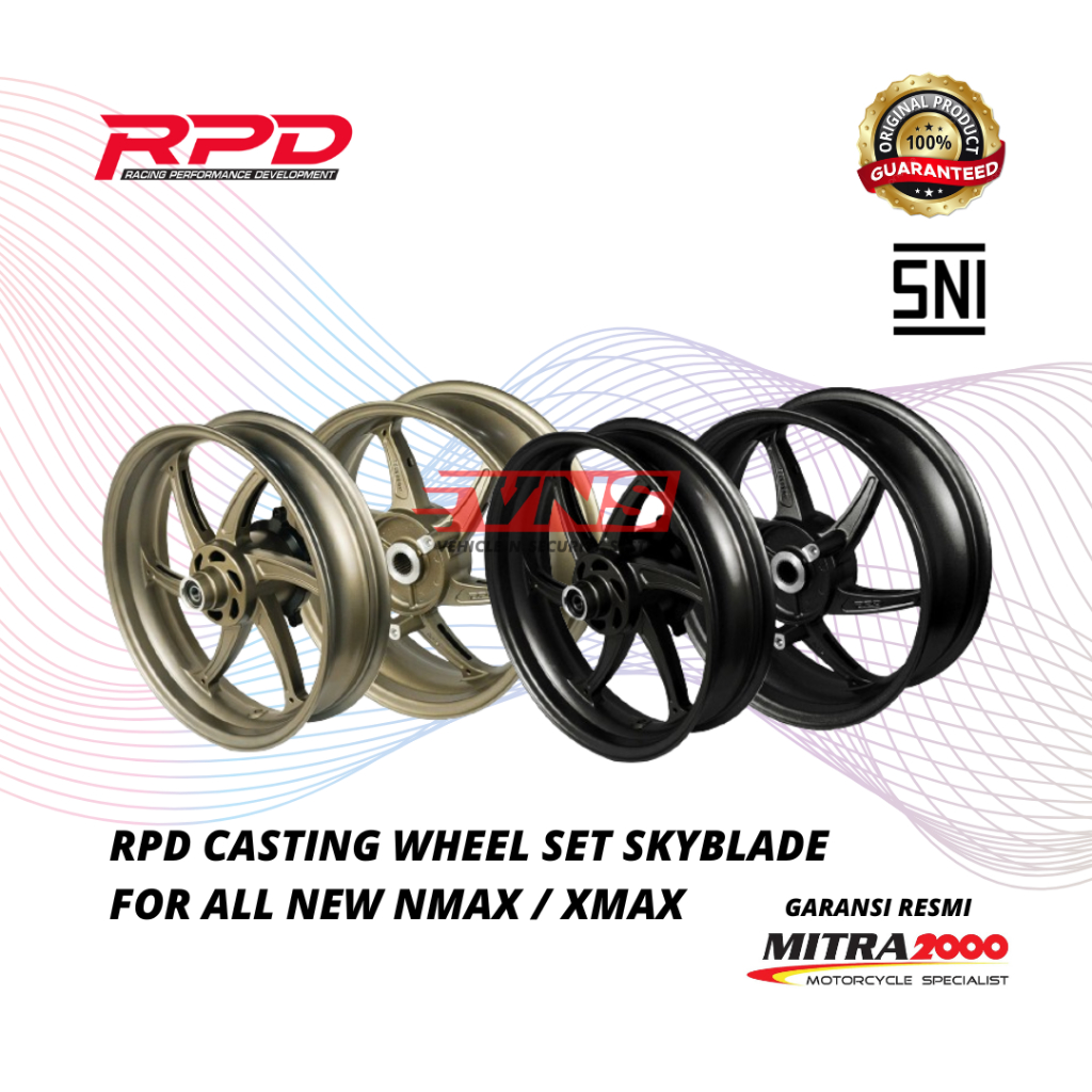 Jual RPD Casting Wheel Set Skyblade For All New N-Max & XMAX | Shopee ...