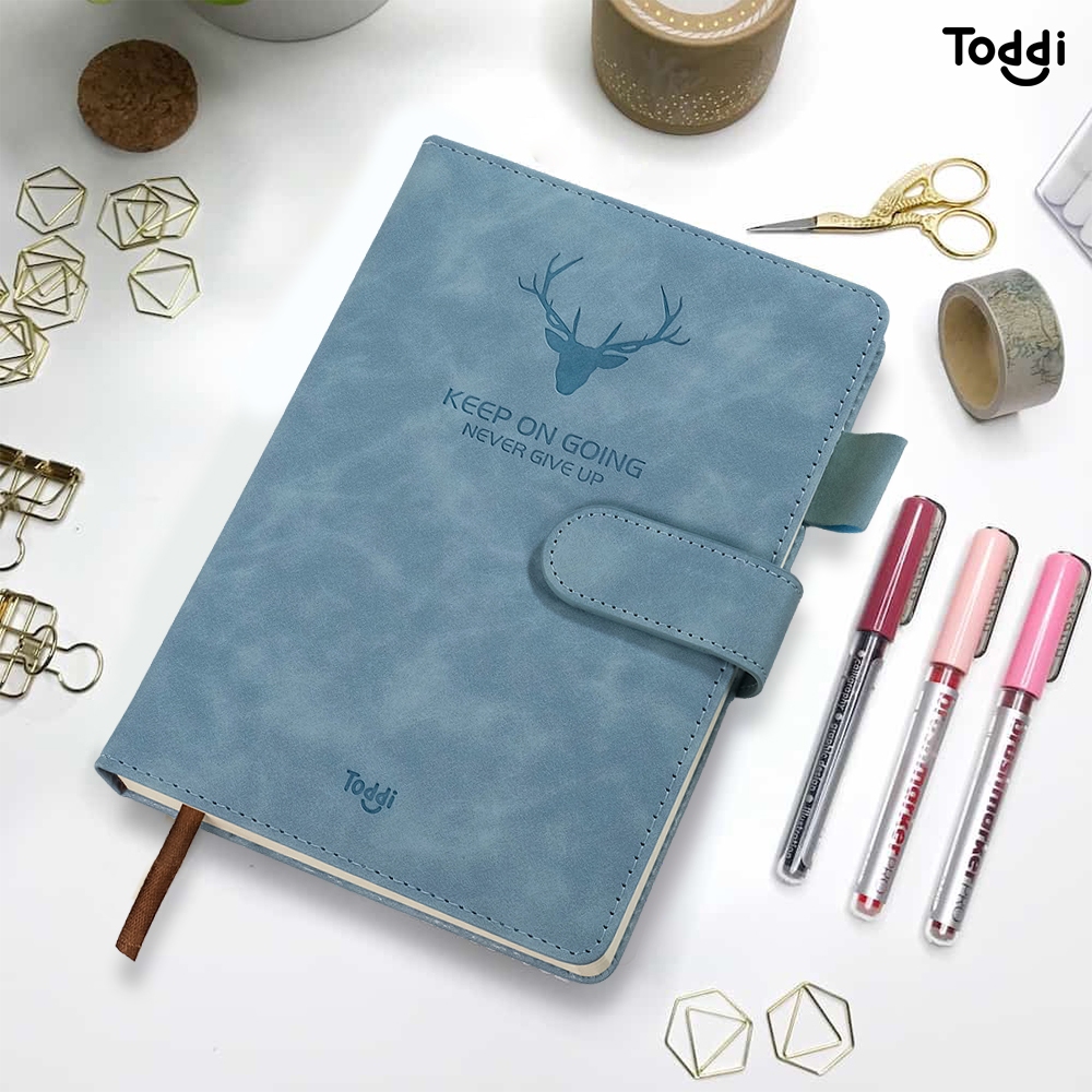 Jual Buku Jurnal Hardcover Kulit Notebook Daily dengan Penutup Magnet ...