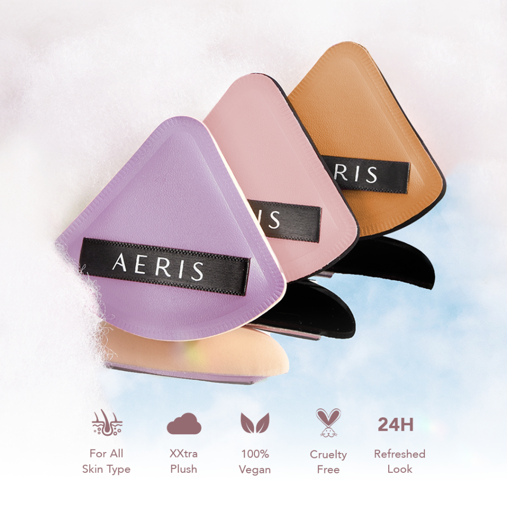 Jual Aeris Beauté Cloud Conceal Puff | Spons Make Up Lucu Cute Segitiga ...