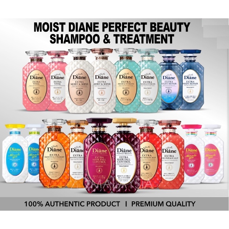 Jual Exp 2028 Moist Diane Shampoo & Conditioner Treatment Perfect ...