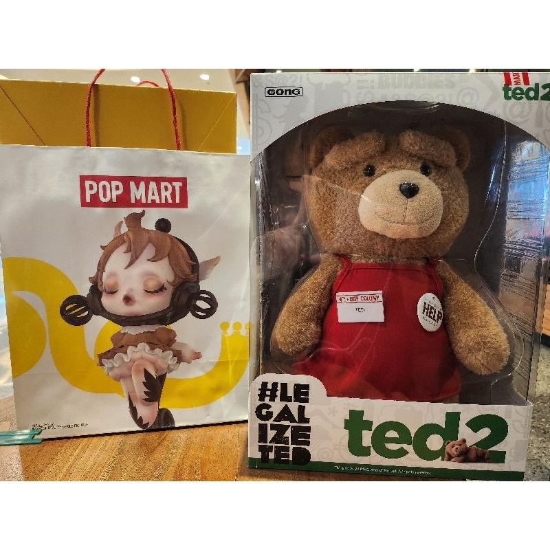 Jual POP MART TED 2 GONG PLUSH DOLL 400% / POP MART TED2 | Shopee Indonesia