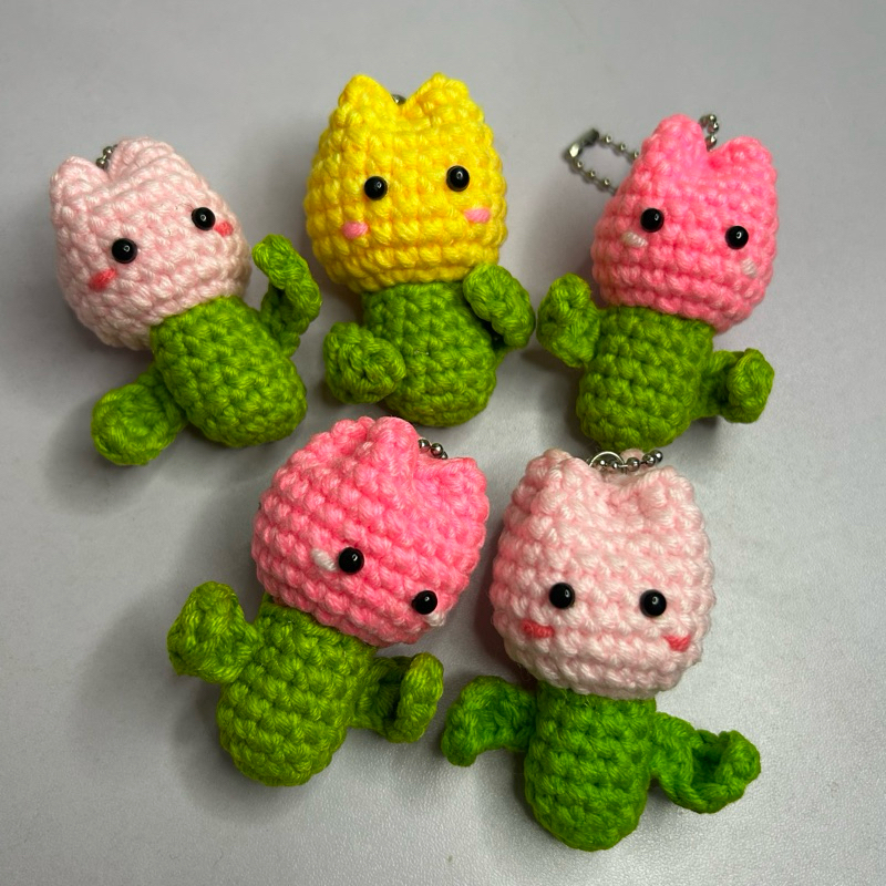 Jual Tulips Crochet Keychain Cute | Shopee Indonesia