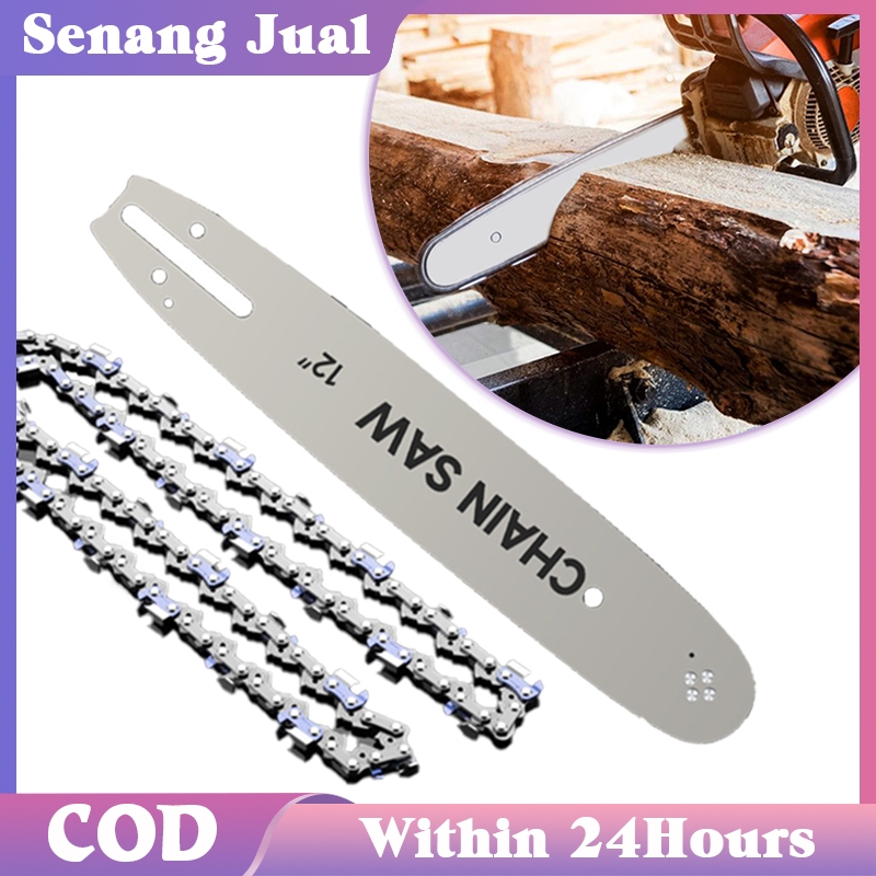 Jual Plat Chainsaw Rantai Chainsaw 12 Inch Guide Bar Chainsaw Rantai Potong Chainsaw | Shopee ...