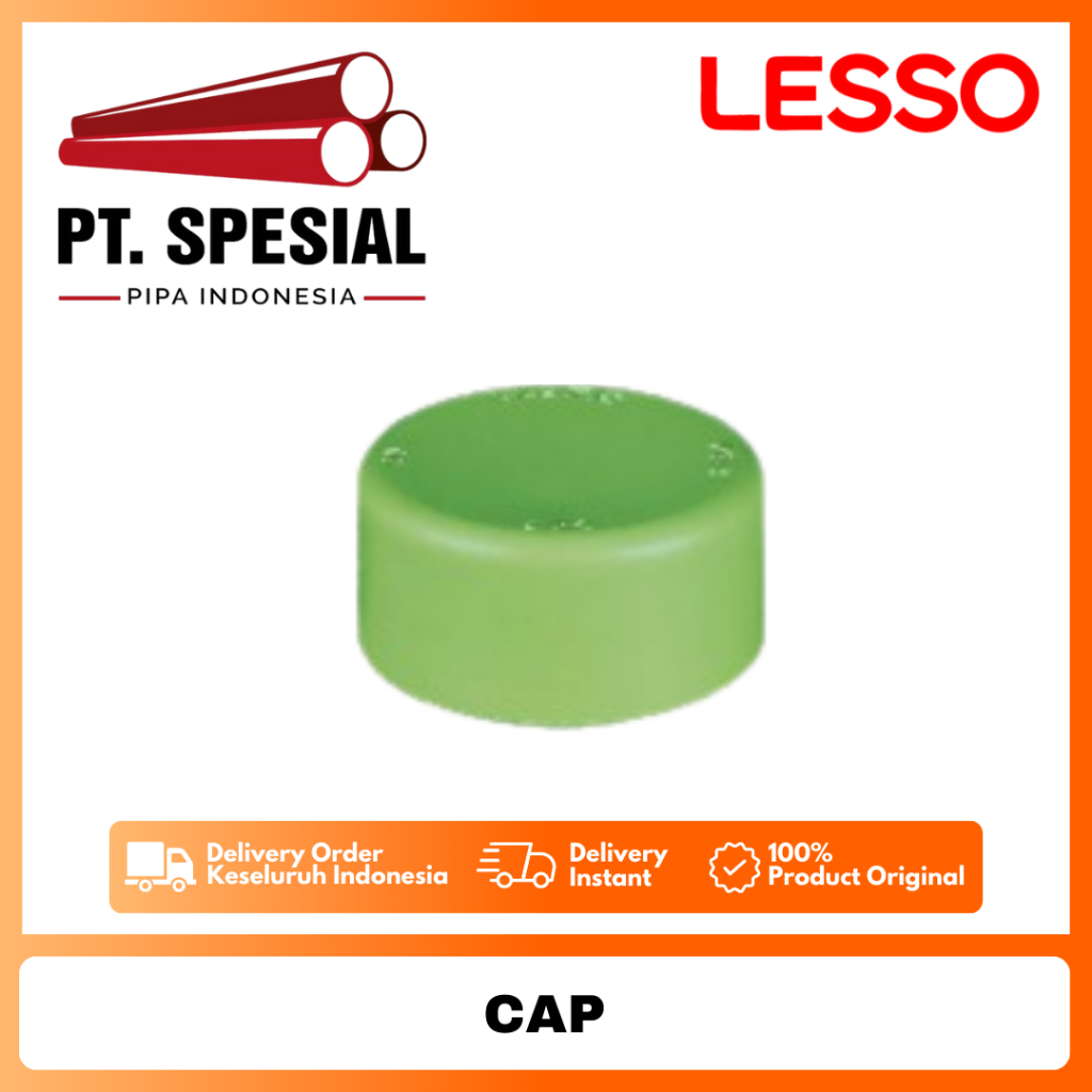Jual Dop PPR Lesso DN50 - DN90 / End Cap PPR Lesso - 10 | Shopee Indonesia