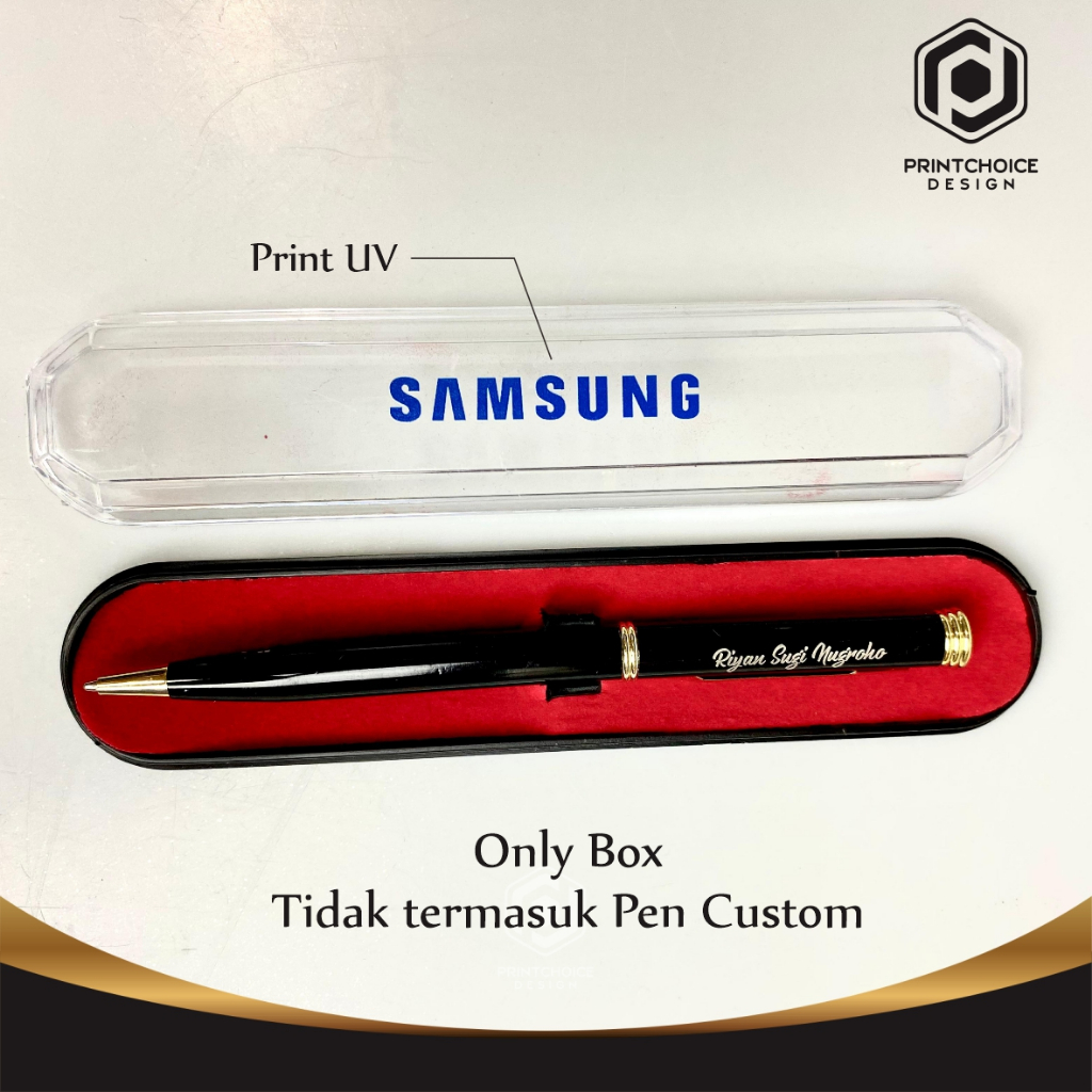 Jual Box Pen Plastik Kain Beludru Merah Ekslusif Kotak Penyimpanan ...