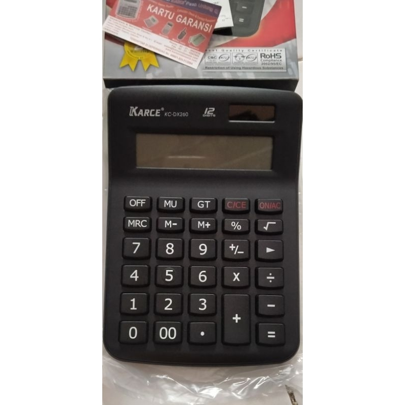 Jual kalkulator karce DX260 12 digit original | Shopee Indonesia