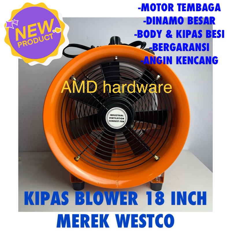 Jual Kipas Angin Exhaust Fan Portable Ventilator Blower 18" inci Westco ...