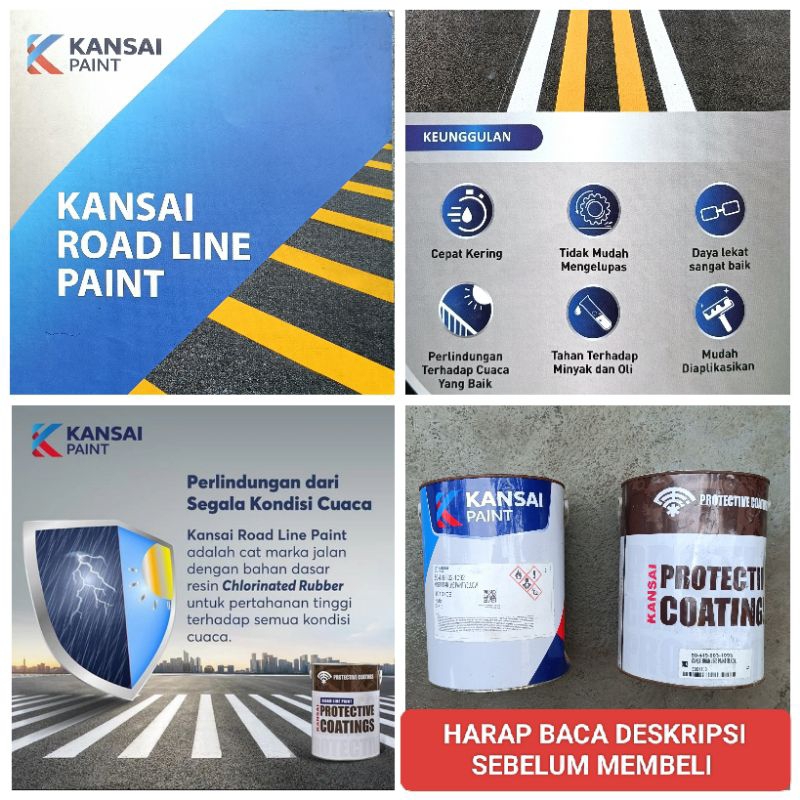 Jual Kansai Road Line Paint Galon 5 kg Cat Khusus Marka Jalan Lapangan ...
