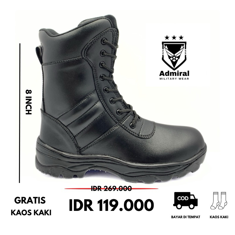 Jual Sepatu PDL TNI AD POLRI Jatah TNI Polri Polisi Dishub Security ...